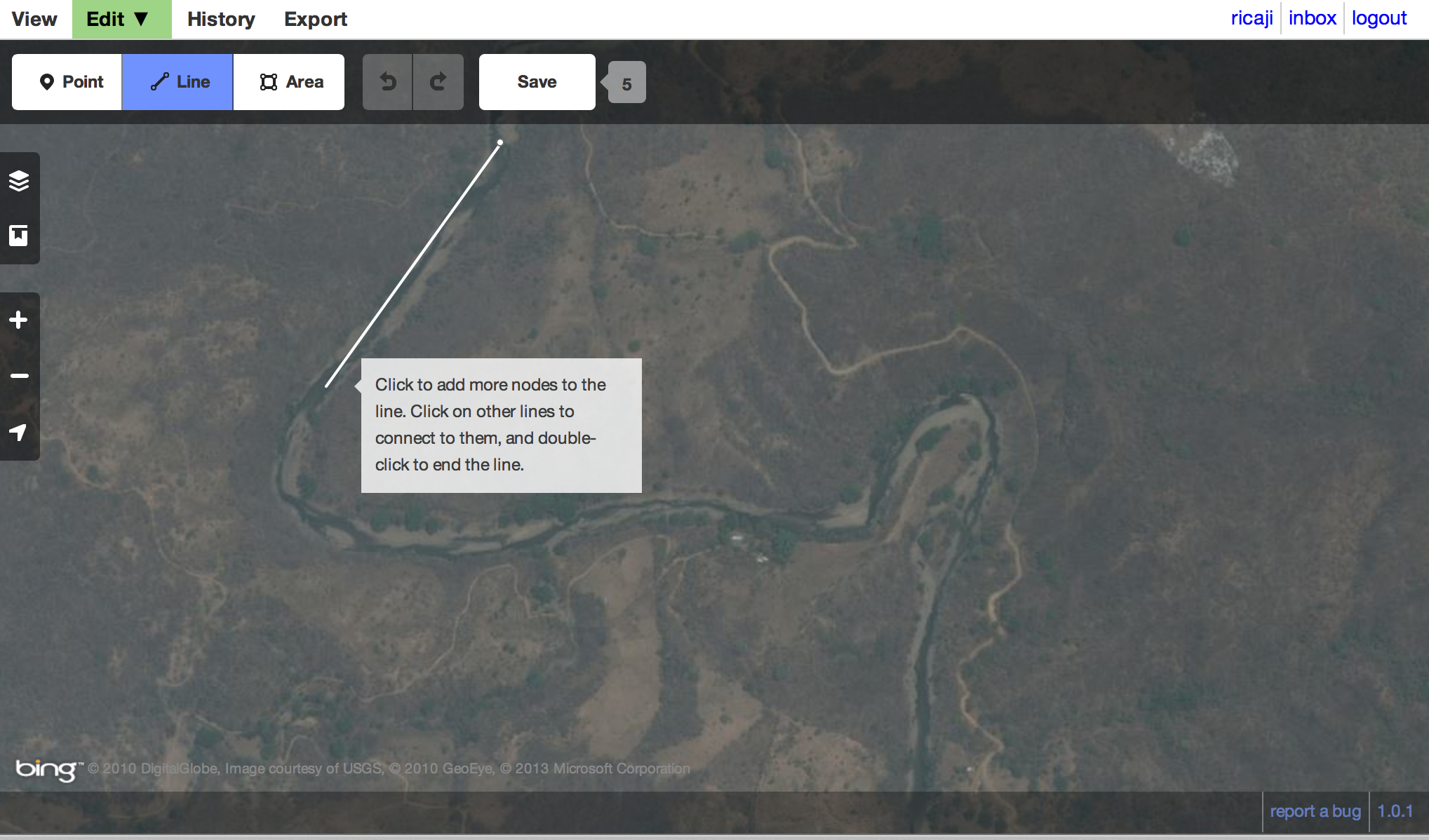 OpenStreetMap editing using ID